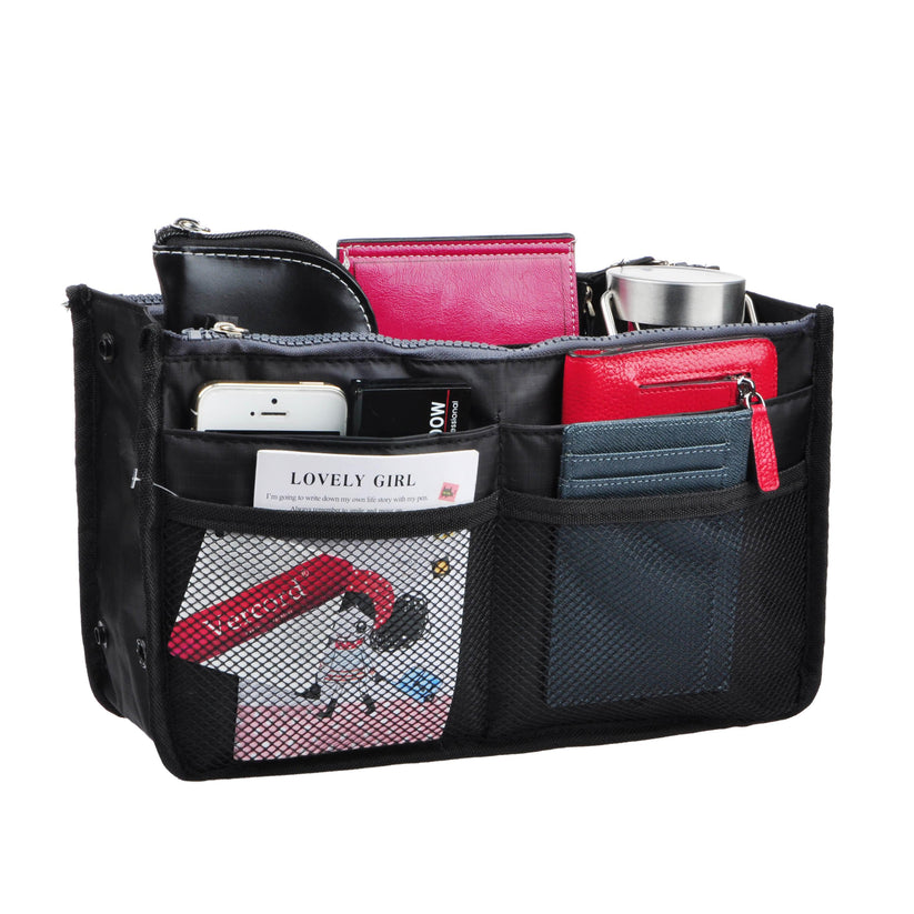 Upgraded Purse Handbag Organizer Insert Liner Bag in Bag Pure Color ...